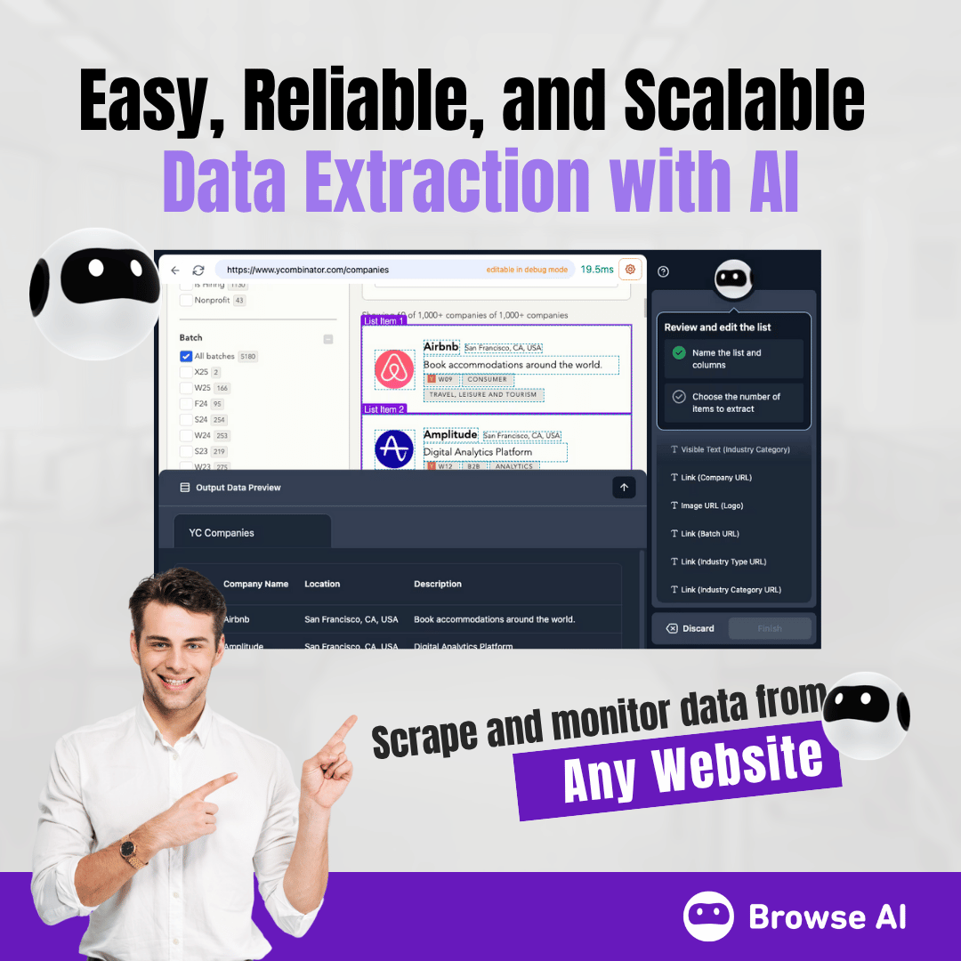 Browse AI | ノーコードでWebスクレイピング・価格監視を自動化できるデータ抽出ツール – OAI Market