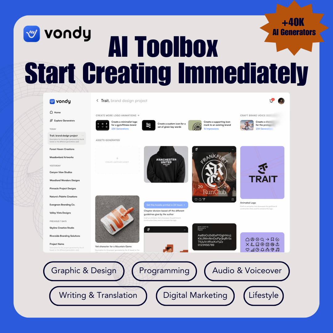 Vondy｜40,000超のAIジェネレーター搭載・万能生成プラットフォーム – OAI Market